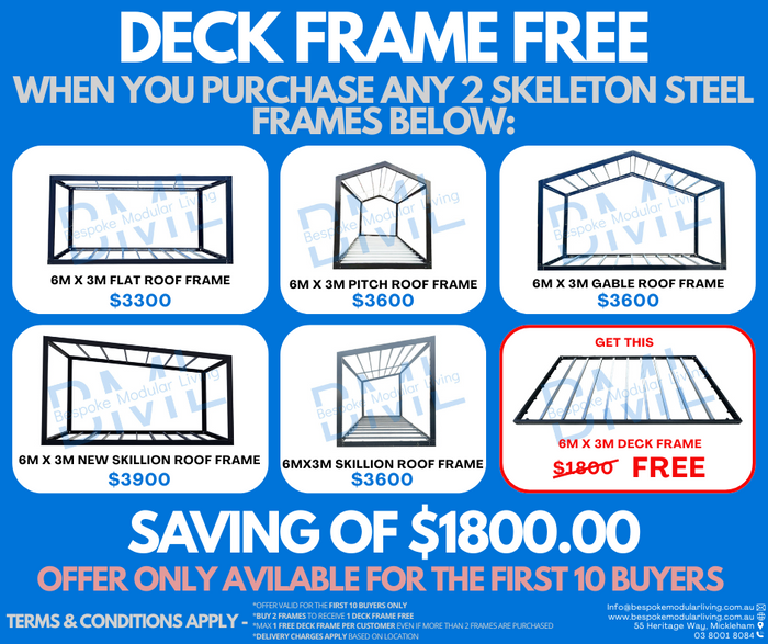 DIY Skeleton Steel Frames | Modular Building Kits Australia | BML
